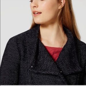 LOFT | Jackets & Coats | Loft Tweed Knit Peacoat | Poshmark